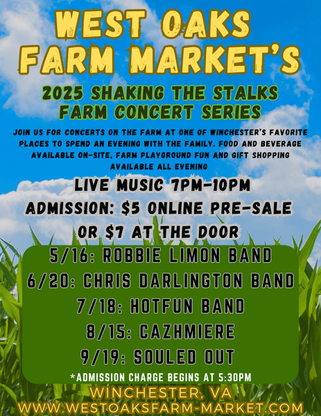 Farm Concert - HotFun Band 7/18 - West Oaks Farm Market - Cafe in ...
