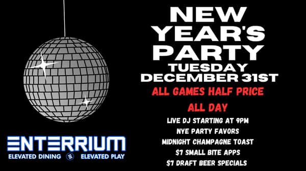 Celebrate New Year's at ENTERRIUM - Enterrium