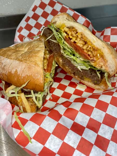 #28 Colombian Burger - Lil Papi's International Deli - Deli in Concord, NC