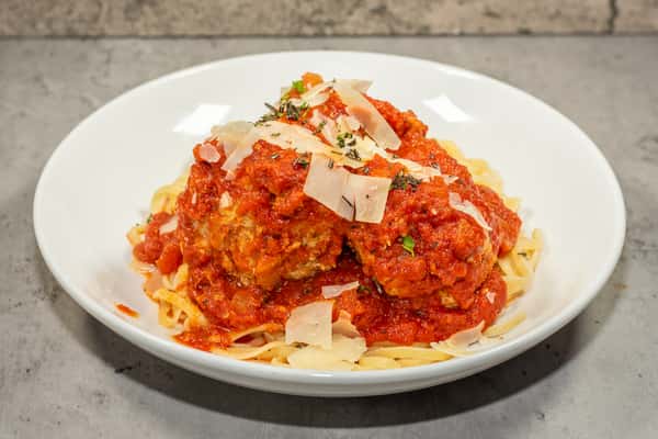 Linguini Con Polpette - Happy Hour - Simone's Wood Fired Craft Kitchen