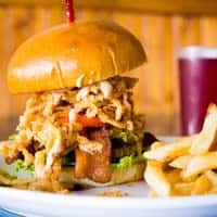 Flamethrower Burger - Lunch - Ramona Cafe