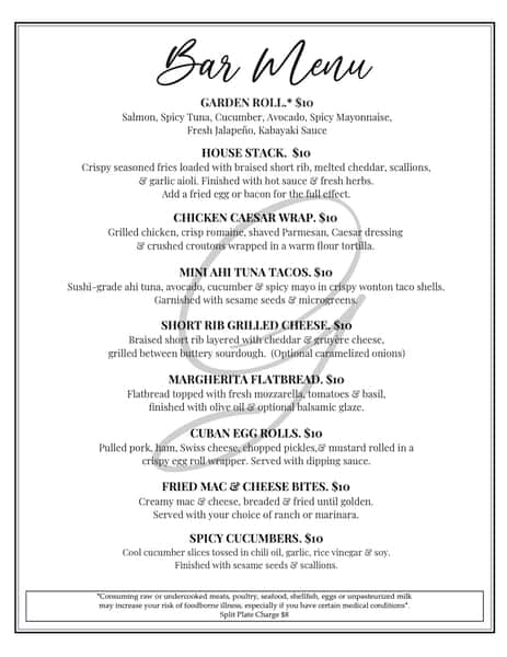 HAPPY HOUR - Georgie's Garden Cafe - Traditional American restaurant in ...