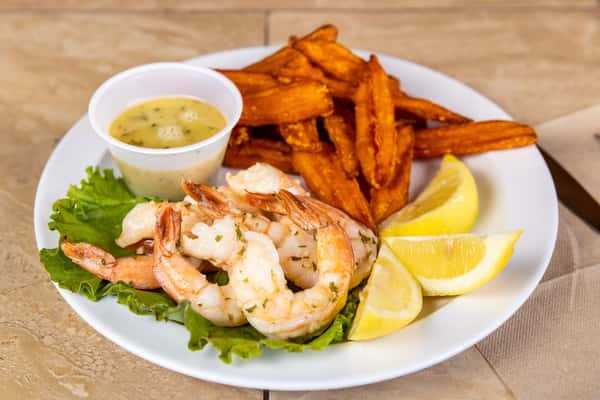 *Six Piece Sautéed Prawn Platter - River Bottom Bar & Grill – American ...
