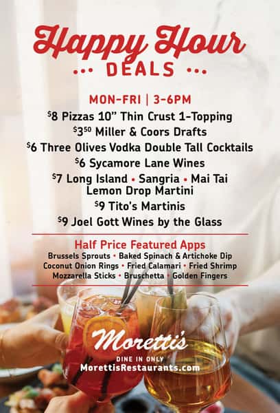 Happy Hour - Moretti's Restaurants: Best Thin Crust & Deep Dish Pizza ...
