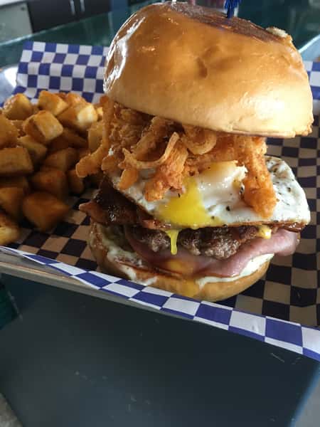 Brunch Burger - Weekend Brunch - Vitruvian Park Tavern - Addison's ...