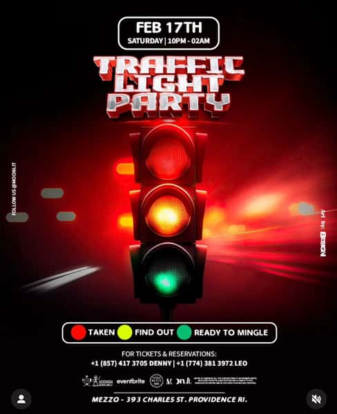 Traffic Light Party - Mezzo - Bar in Providence, RI Traffic Light Party - Mezzo - Bar in Providence, RI