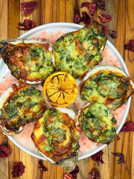 Oyster Rockefeller - Food - Moustache Hookah Bar