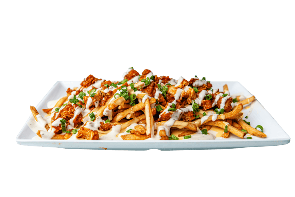 Buffalo Chicken Loaded Fries - Sugar Factory