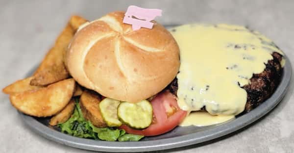 Mcguire's Irish Red Beer Cheese Burger - McGuire's Irish Pub