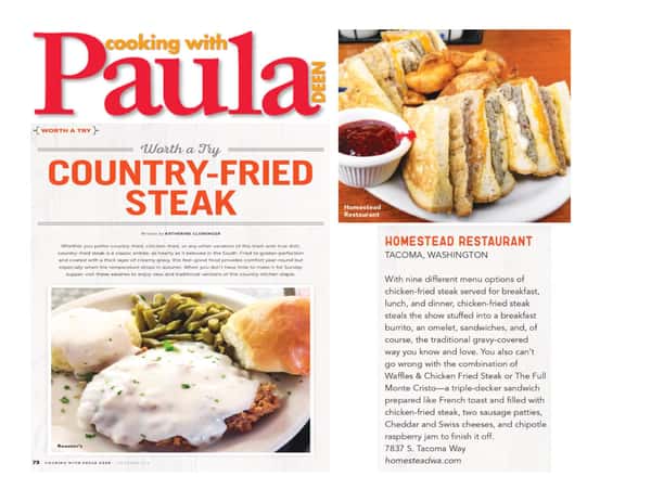 Menu - Homestead Restaurant & Bakery - American Restaurant in Tacoma, WA