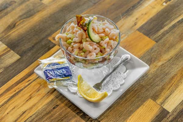 Bay Shrimp Cocktail - Menu - The Quarterdeck Seafood Bar & Grill ...