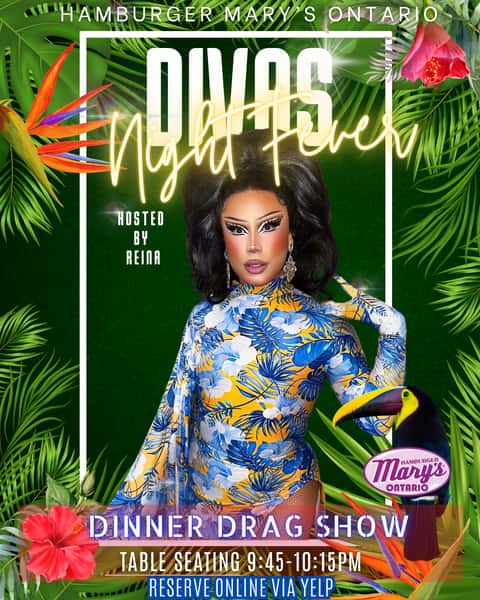Divas Night Fever dinner drag show - Hamburger Mary's