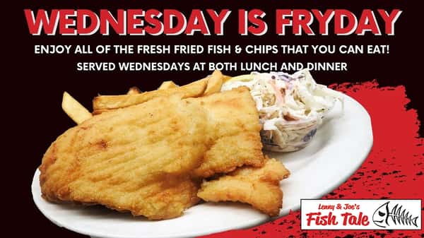 Wednesday is Fry-Day - Lenny & Joe's - Seafood Restaurant in CT