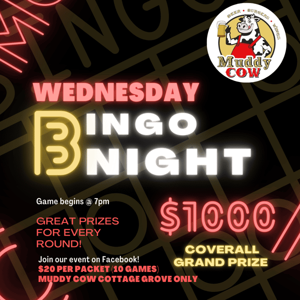 Bingo Night - Muddy Cow