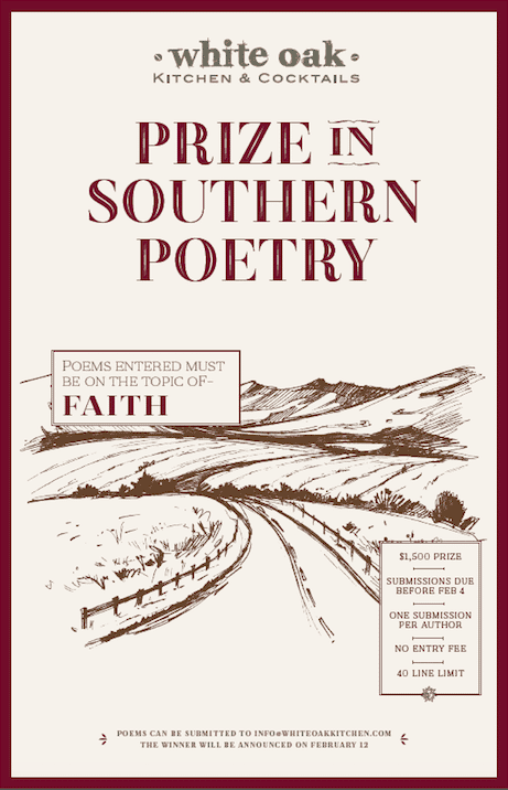 Prize in Southern Poetry: Congratulations to the Winning Poet! - White ...