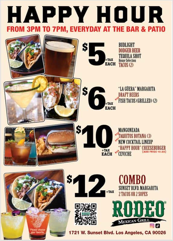 happy hour - Rodeo Mexican Grill