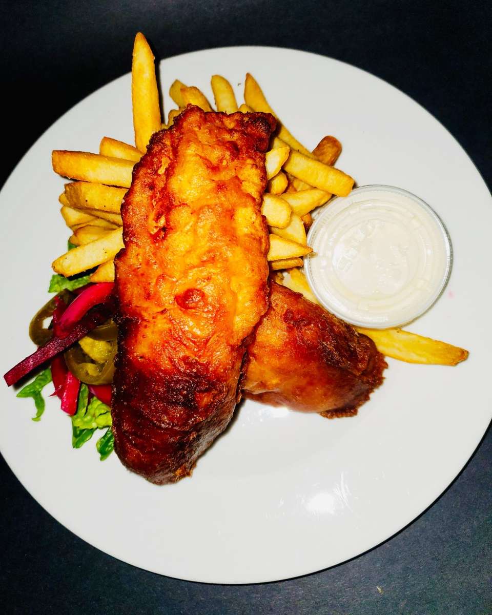 #11 Cod Fish & Chips - Menu - The Macho Burger Food Truck - Burger ...