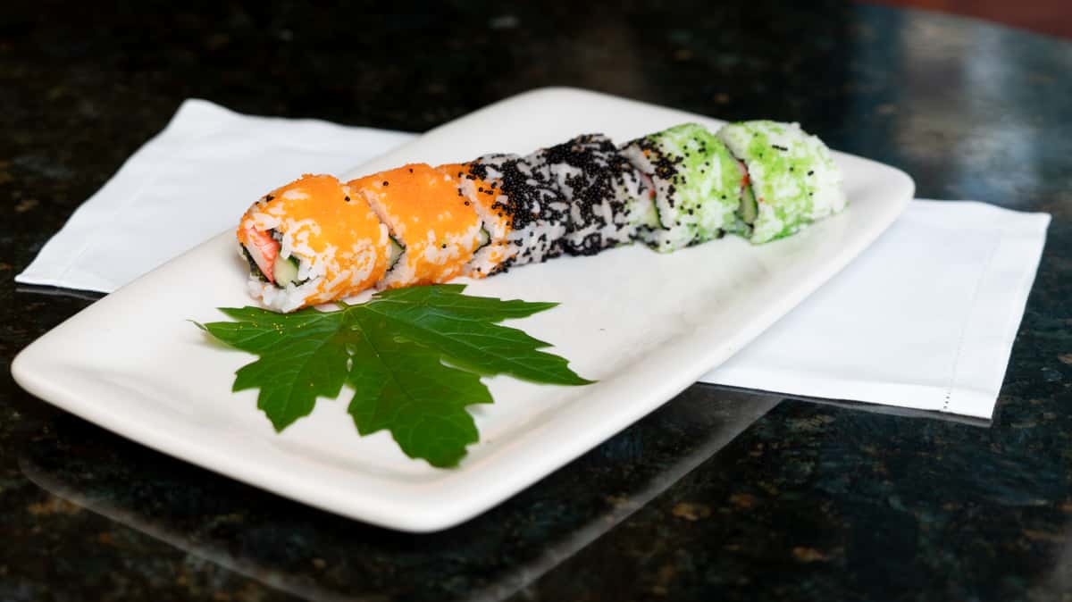 Rainbow Roll And Manhattan Roll Delicious Yelp