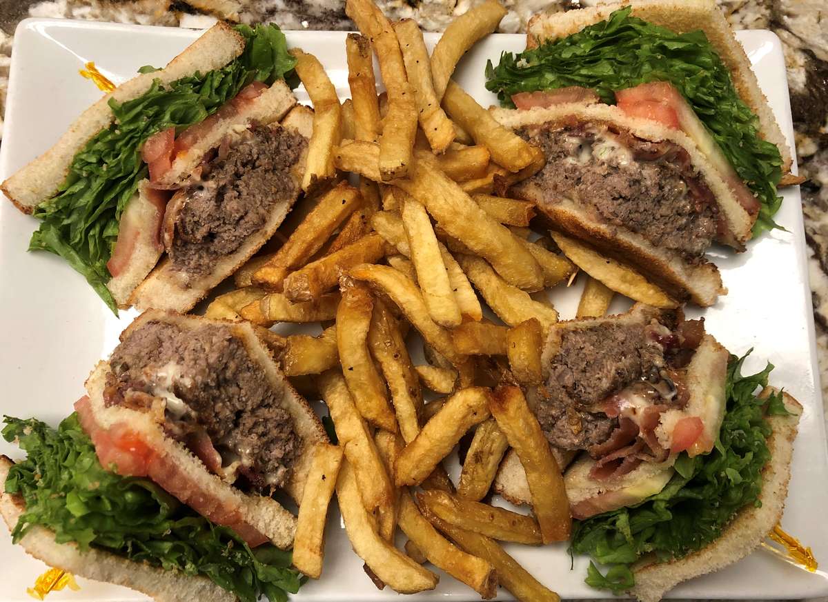 Cheeseburger Club - Triple Decker Clubs - Wilton House of Pizza - Pizza ...