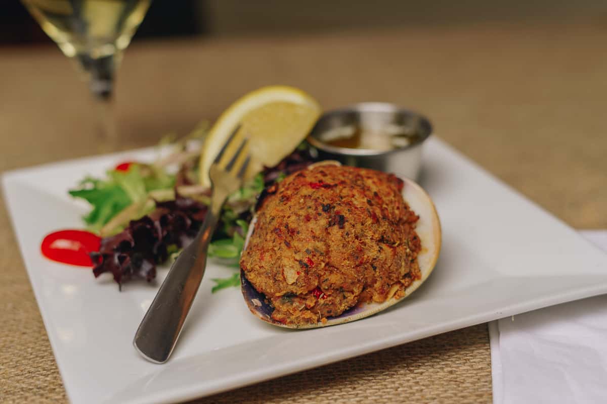 Stuffed Quahog - Dinner Menu - The Quarterdeck - Seafood Restaurant in ...