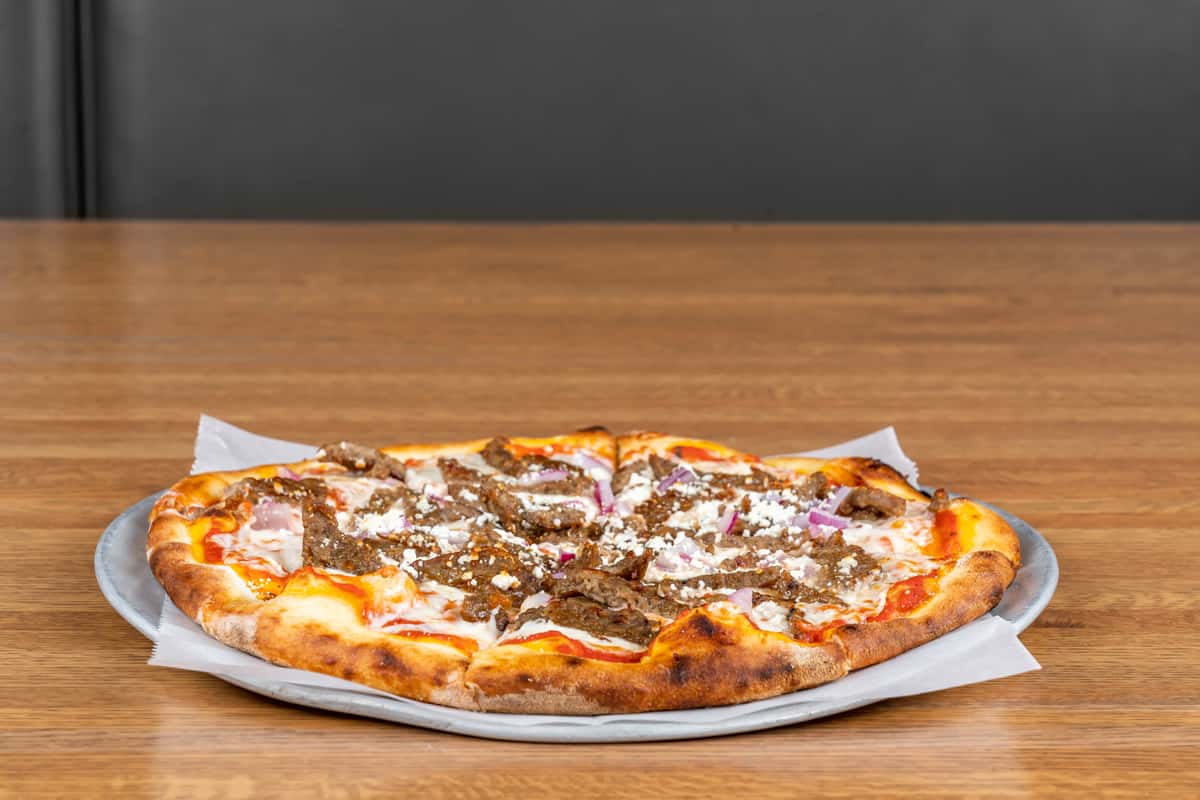 Greek pizza near me store