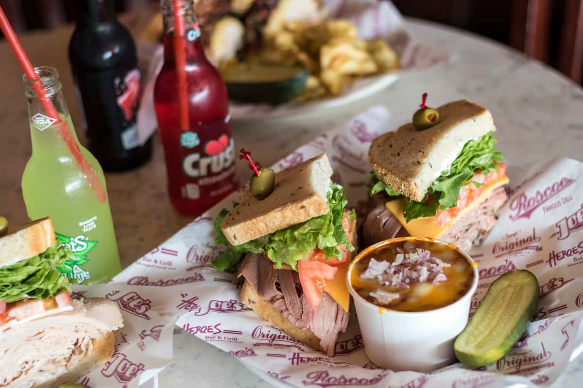 Roast Beef Sandwich - Menu - Roscoe's Famous Deli - Deli in Fullerton, CA