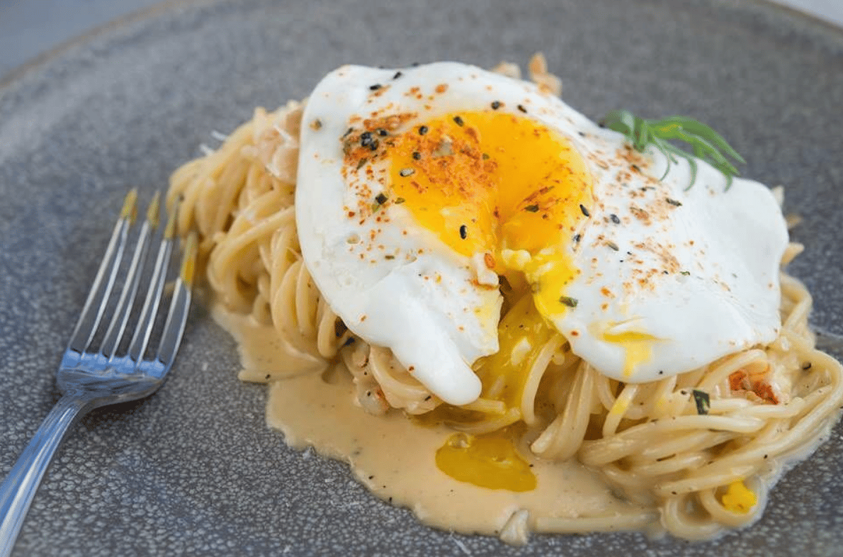 Lobster Spaghetti Carbonara Dinner Driftwood Kitchen Seafood