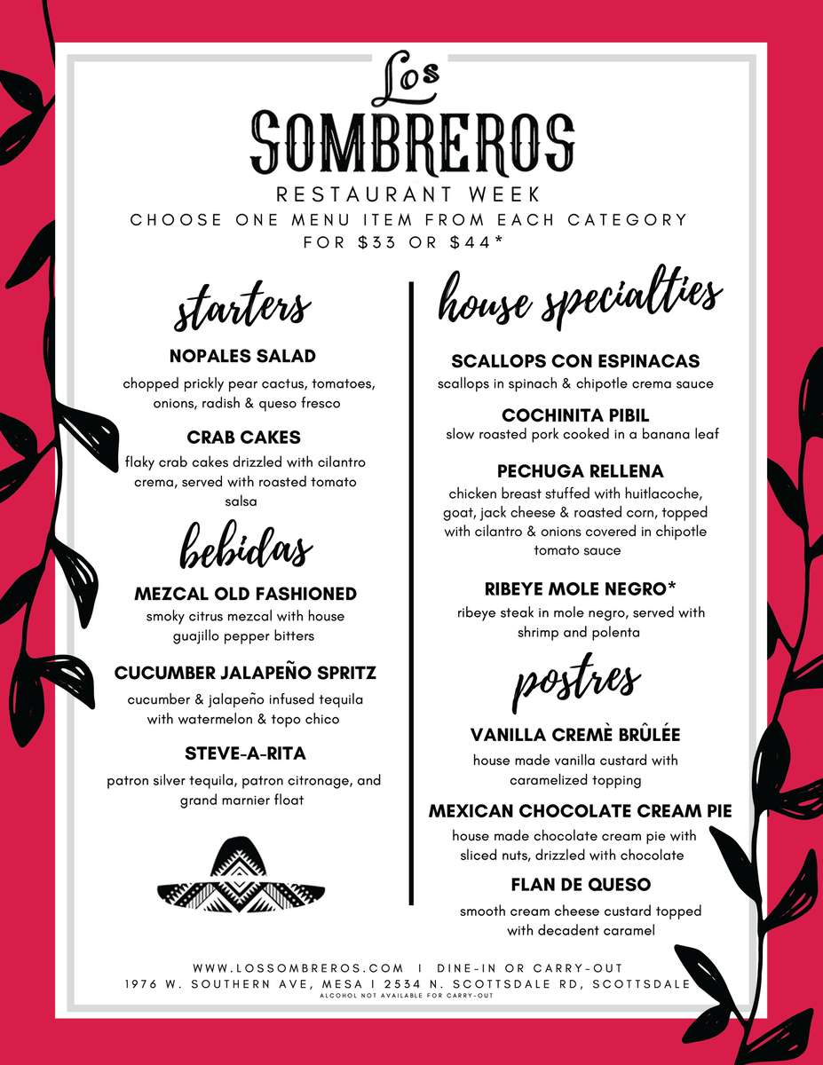 Los Sombreros - Mexican Restaurant in AZ