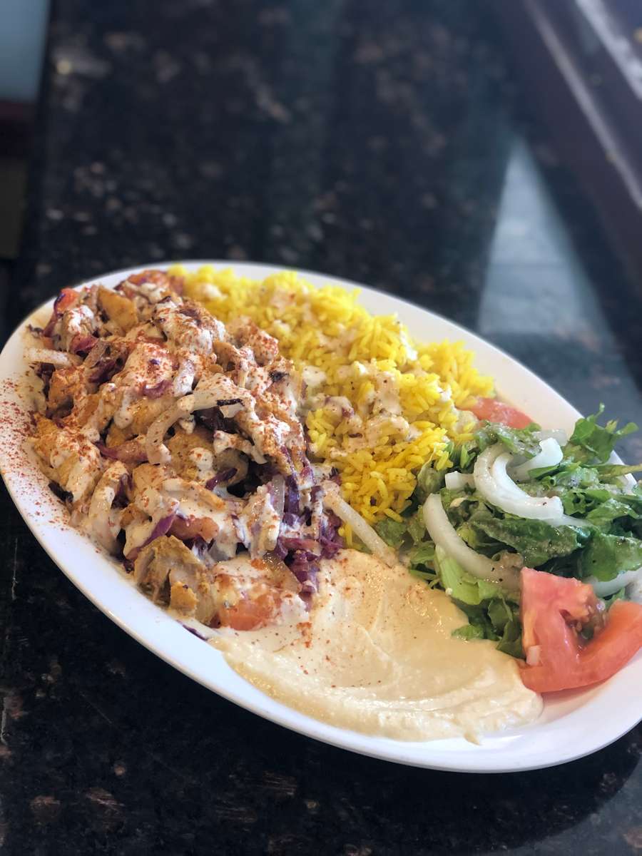 Chicken Shawarma Plate - Menu - FALAFEL KING - Mediterranean Restaurant ...