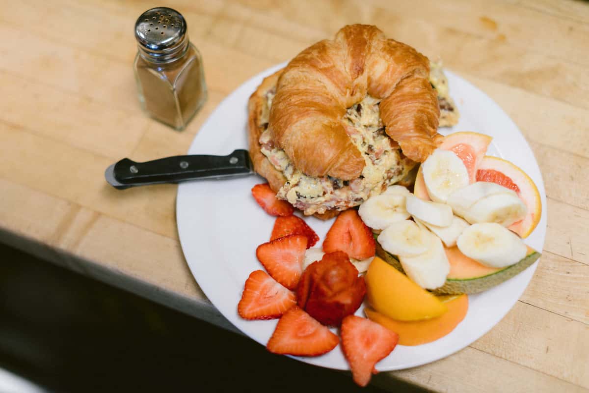 Croissant Breakfast - Breakfast Menu - Summerland Beach Cafe - American ...