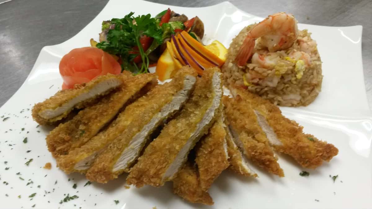 Breaded Curry Chicken Cutlet - Dinner Menu - Hayashi Sushi & Grill ...
