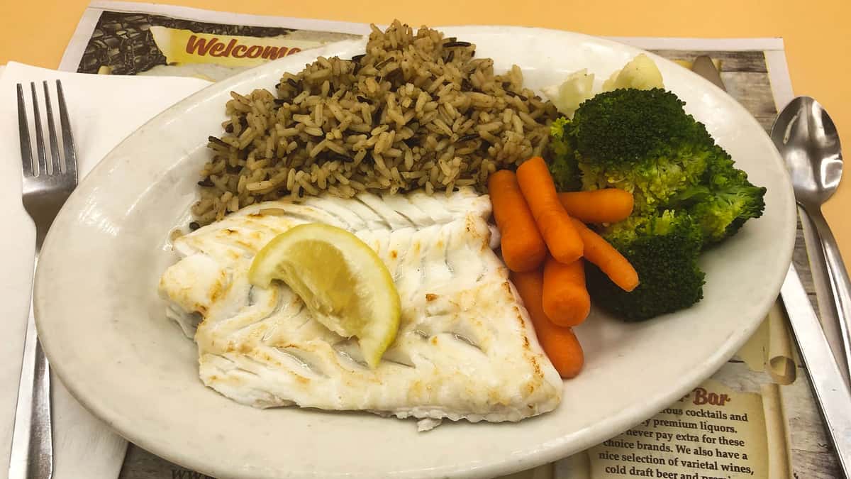 Light & Healthy Broiled Fresh Scrod - Menu - Lenny & Joe's - Seafood ...