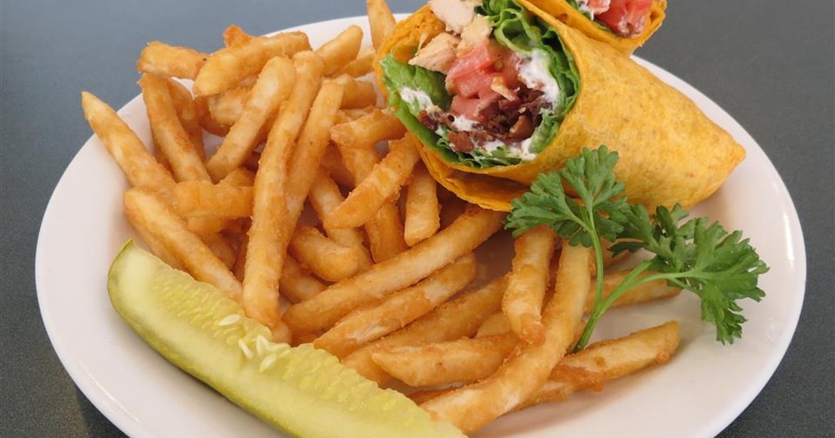 Fried Chicken Club Wrap - Grand Day Cafe - American Restaurant in ...