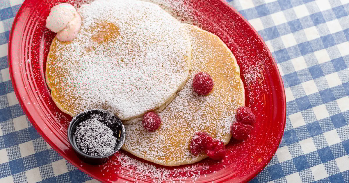 Lemon Raspberry Pancakes - Jake's Roadhouse