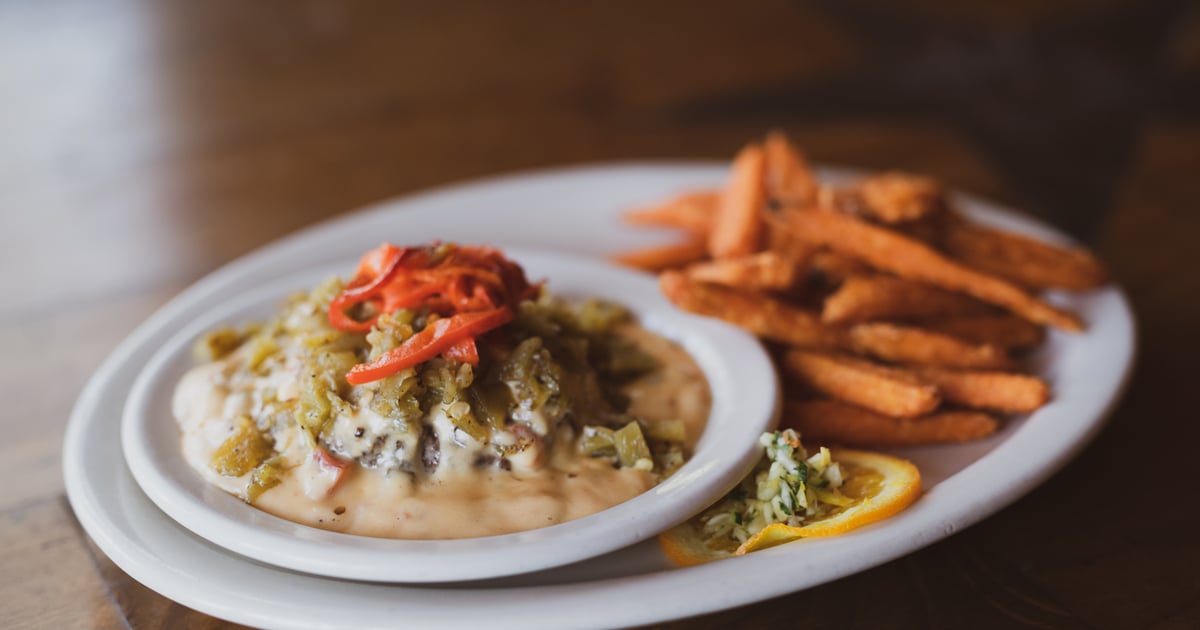 Southwest Hamburger Steak - Main Menu - Texas Club Grill & Bar in ...