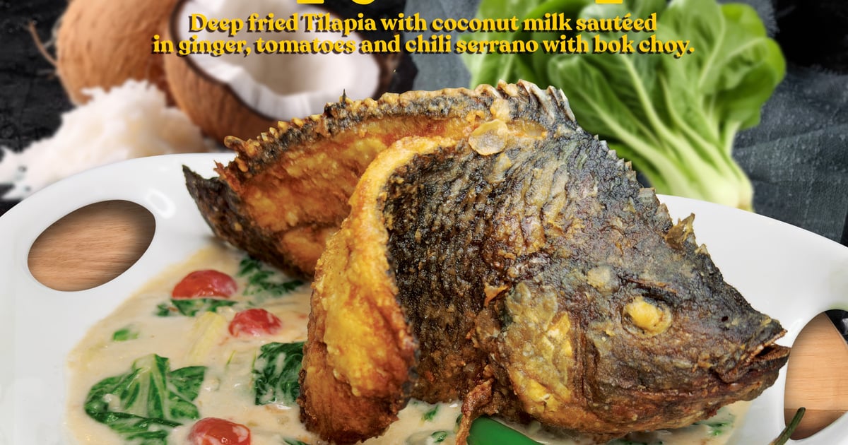 Ginataang Crispy Tilapia (Fried Tilapia in Coconut Sauce) - Max's ...