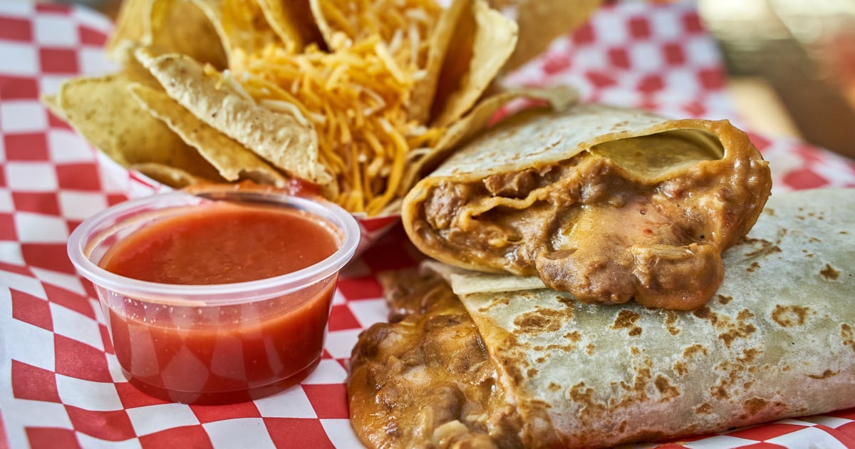 Bean & Cheese Burro - Elmer's Tacos - Mexican Restaurant in Chandler, AZ
