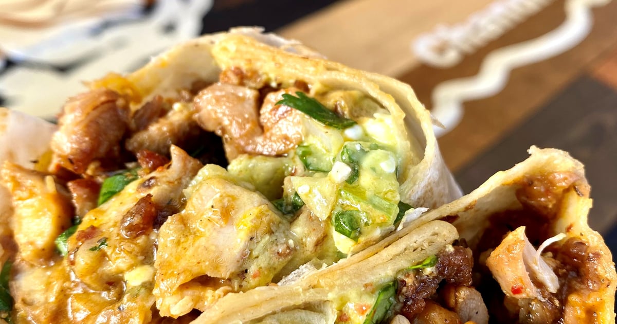 Hot & Spicy Grilled Chicken Burro - Elmer's Tacos - Mexican Restaurant ...