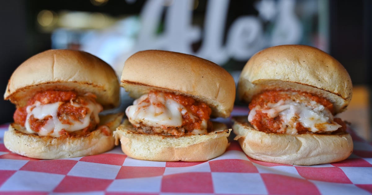 Meatball Sliders - Menu - Angry Ales - Neighborhood Restaurant and Bar ...