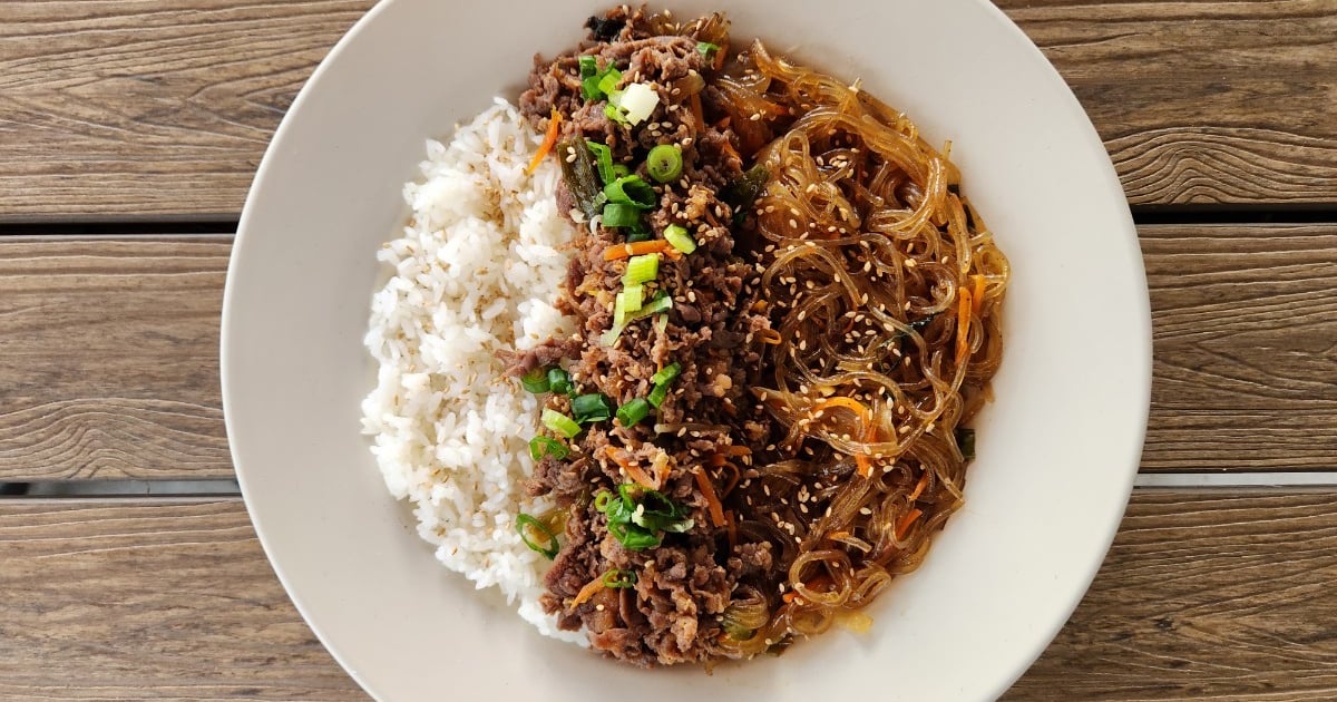 Japchae Noodle & Bulgogi Plate - The Bite of Korea (The BOK)