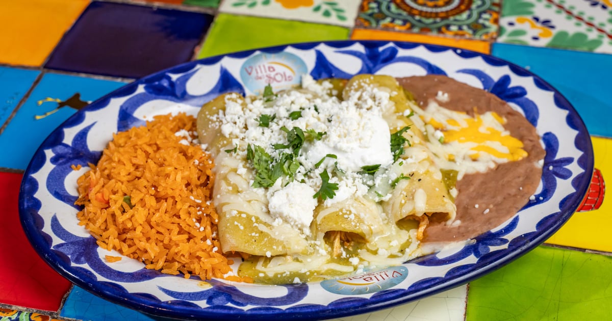 Enchiladas Verdes - Villa Del Sol – Authentic Tex-Mex in Azle, TX