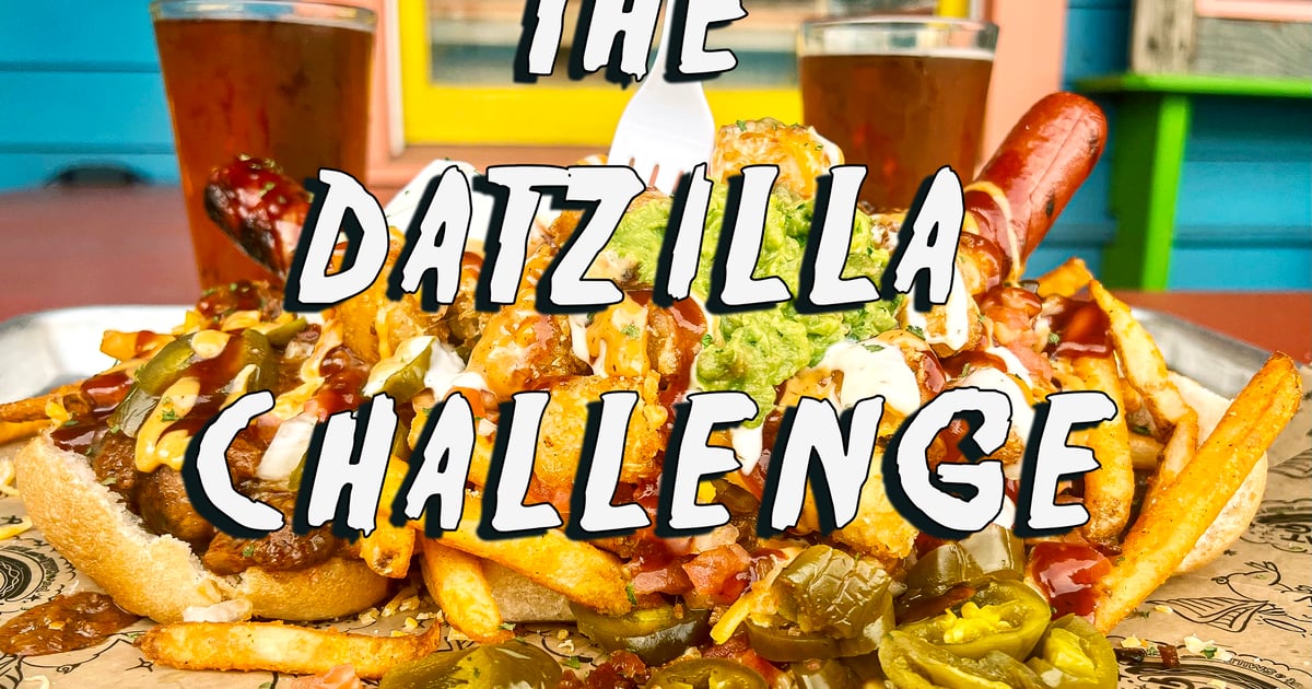 Datzilla Challenge - Dat Dog - Hot Dog Restaurant in LA