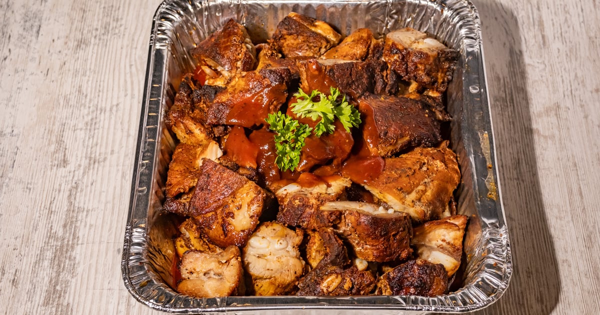 SMOKED BBQ Rib Tips & Fries - Who's Got Soul Southern Cafe - Southern ...