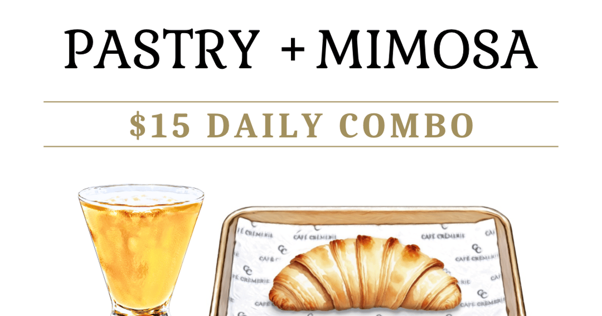 Pastry + Mimosa - Café Crèmerie