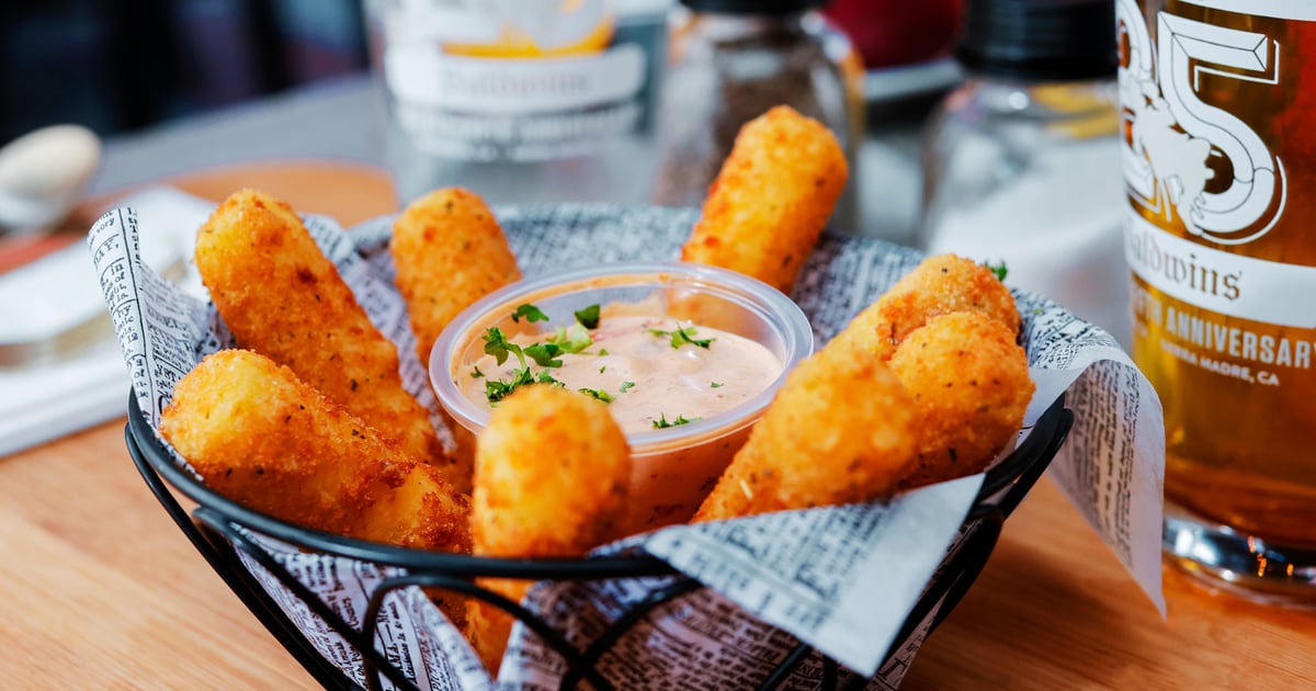 Mozzarella Sticks - Menu - Lucky Baldwin's Pub - Pub in CA