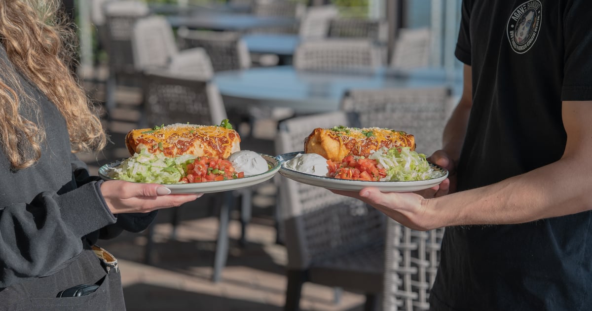 Mojo Chicken Chimichanga - Agave Bandido | Mexican Restaurant & Tequila ...