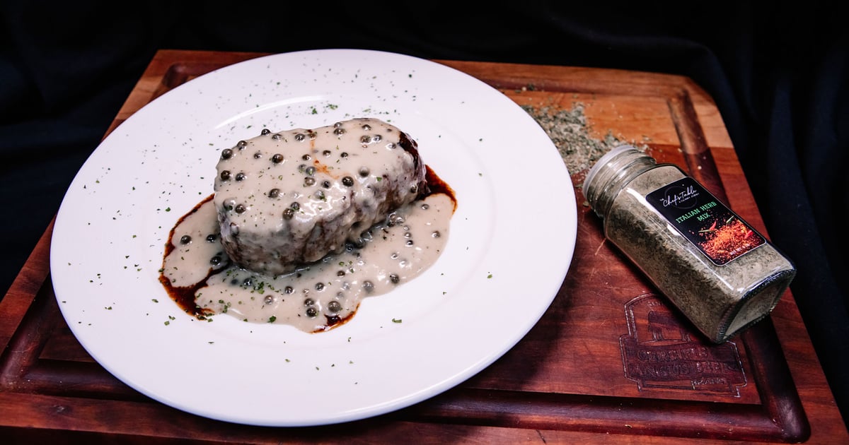 8oz Madagascar Peppercorn Filet - The Chefs Table