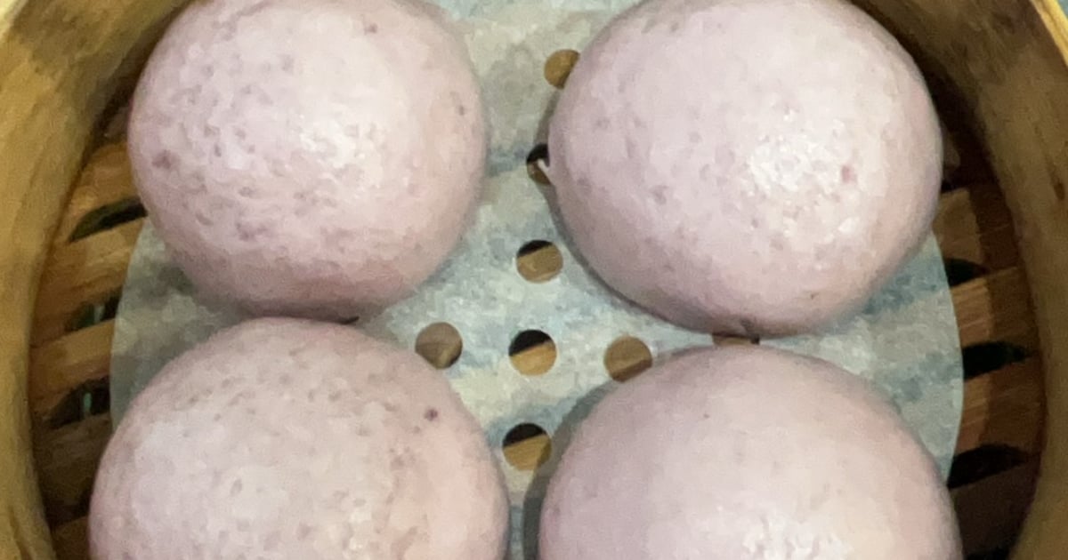 Ube Chocolate Bun （4）（巧克力紫薯包） - Food - Serious Dumpling 正经生煎 San Jose, CA