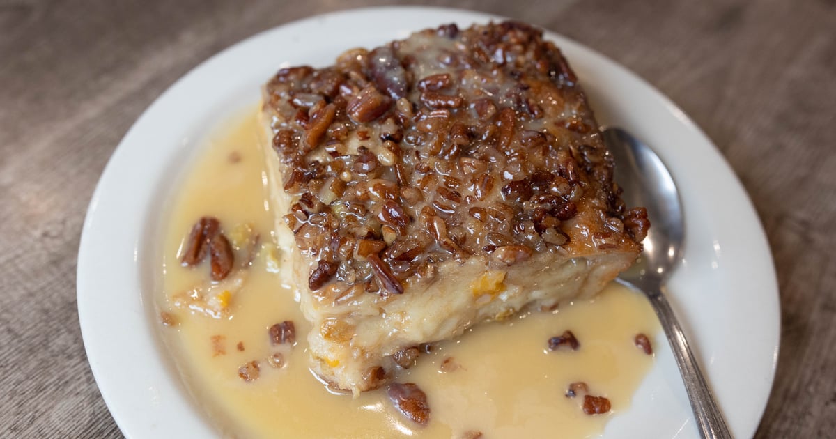 Marilyn's Peach and Pecan Bread Pudding - Boo rays of new orleans
