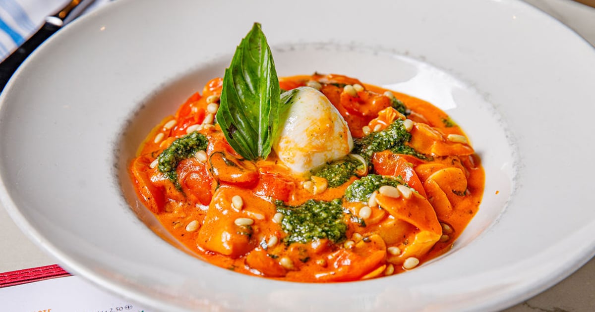 Homemade Capellacci Caprese - Taverna | Italian Restaurant in Dallas ...